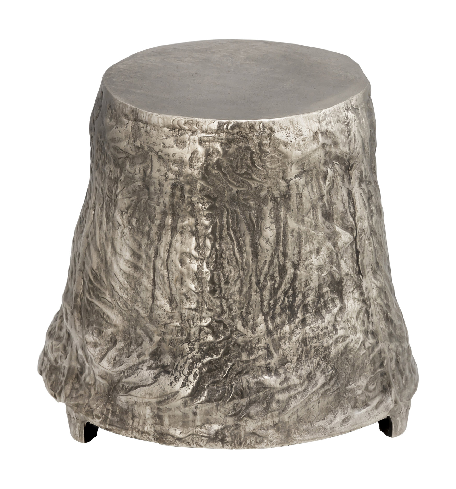 Industrial Cicero Accent Table Black Nickle - Silver - Contemporary ...