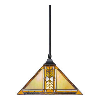Stem Hung Pendant, 14x14x9.25 - Craftsman - Pendant Lighting - by ...