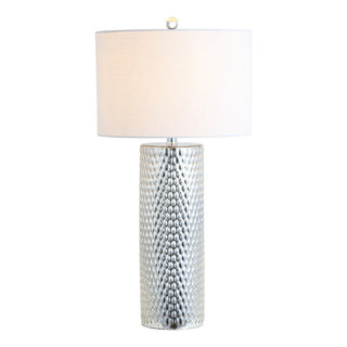 Isabella 30" Glass Table Lamp, Silver - Transitional - Table Lamps - by ...