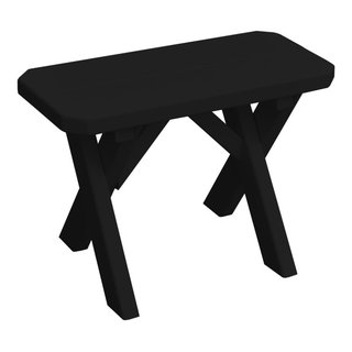 Pine Cross-Leg Bench, 2 Foot - Transitional - Outdoor Benches - by ...
