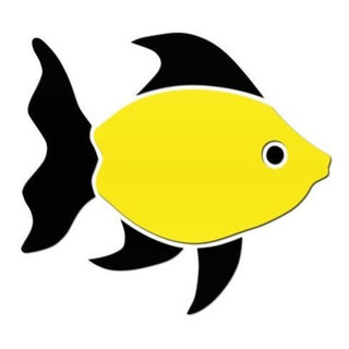 Reef Fish Ceramic Swimming Pool Mosaic, 6" - Beach Style - Accent Trim ...