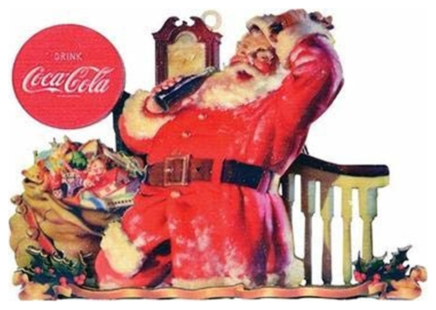 Ginger Cottages Coca-Cola Santa Staircase (CCO103) Ornament, Multi ...