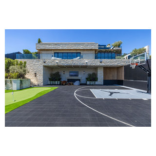 Beverly Crest Luxury Beverly Hills Mansion Basketball Court ...