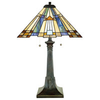 Luxury Posh Tiffany Table Lamp, Valiant Bronze, UQL7140 - Craftsman ...