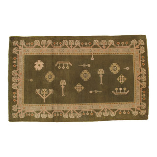 Consigned Oushak Rug, 4'2"x7', 4'2" x 7' - Traditional - Area Rugs - by ...