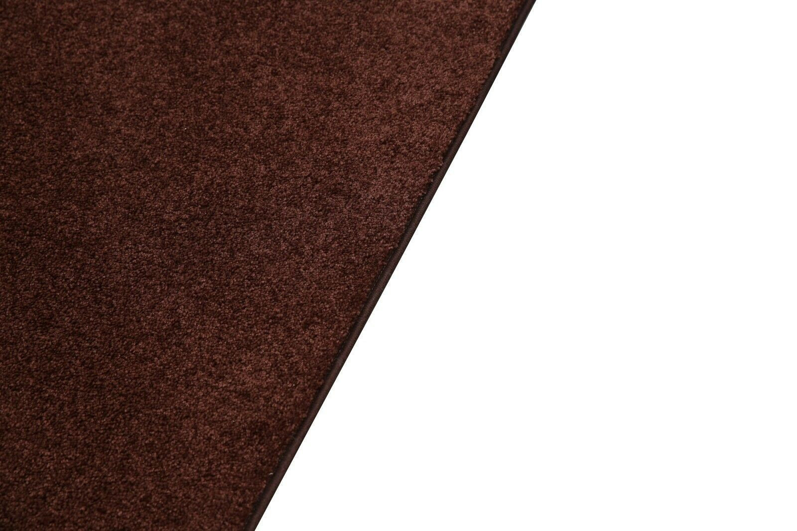 Furnish My Place Chocolate Solid Color Rug Made In Usa, 2' x 48' Oval ...
