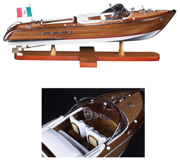 Hydroplane Boat Model - Beach Style - Decorative Objects And Figurines ...