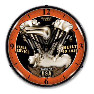 SM1108327 Vintage V Twin Clock - Midcentury - Wall Clocks - by ...