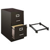 SOHO 2 Piece 2 Drawer File Cabinet and Mobile File Caddy in Black ...