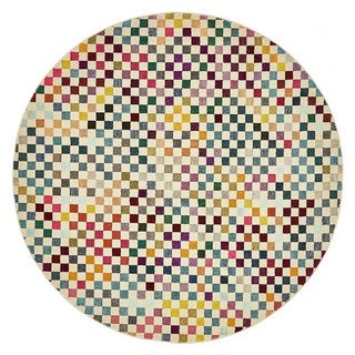 Contemporary Prismatic Area Rug, 8' Round - Contemporary - Area Rugs ...