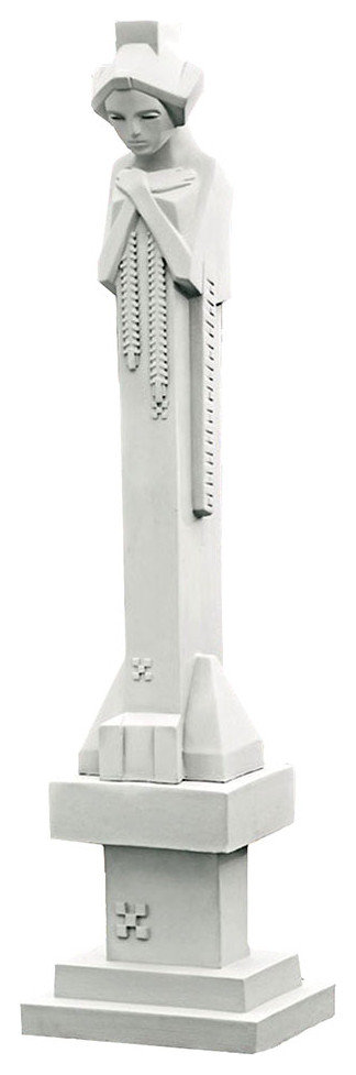 Frank Lloyd Wright Sprite Sculpture with Pedestal - Traditional ...