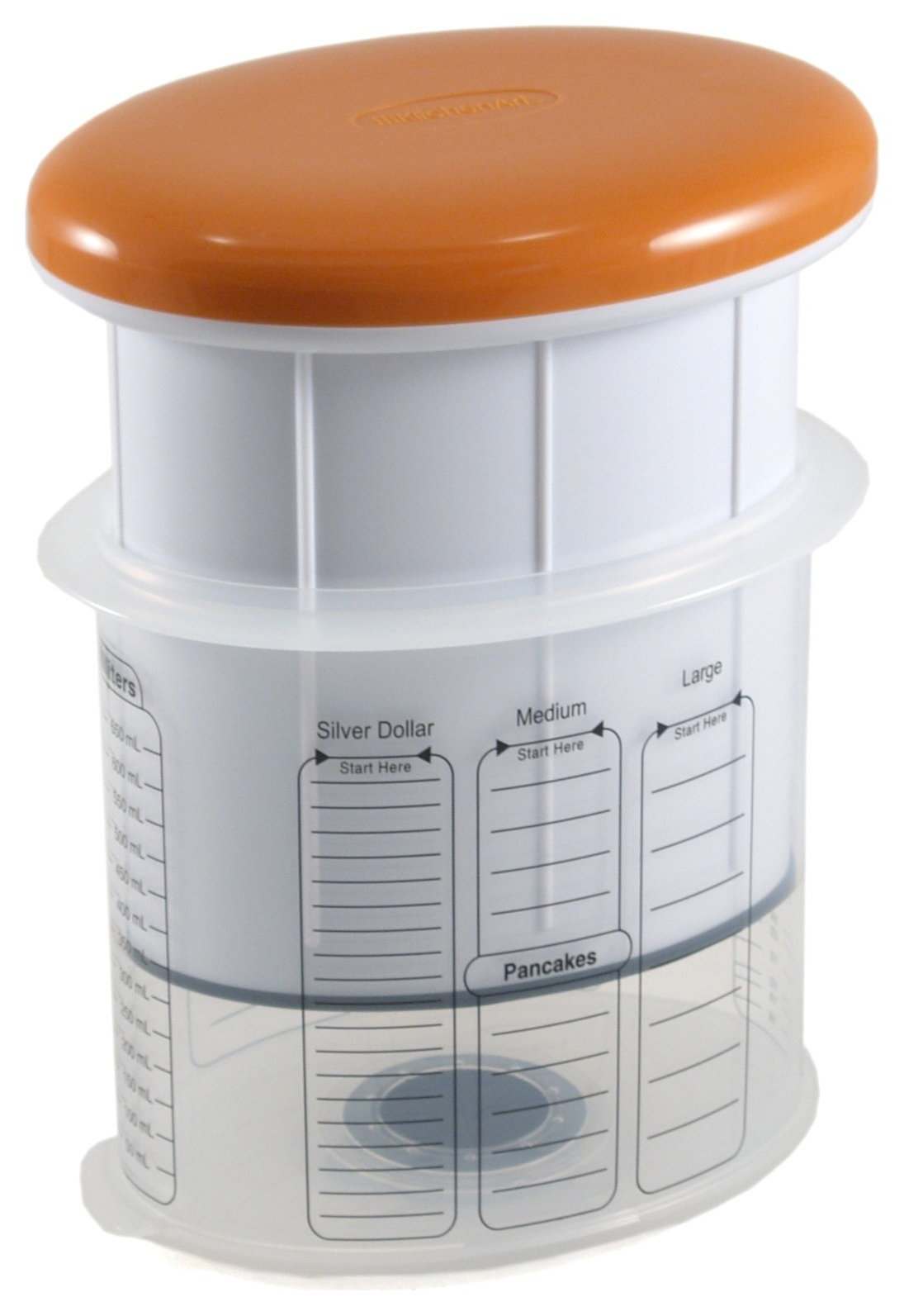 Kitchen Art White and Orange Plastic Batter Pro - Contemporary - Pastry ...