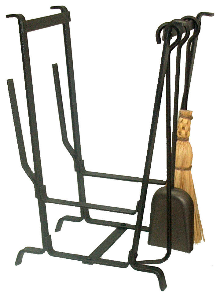 Premier Complete Hearth Rack With Tools - Transitional - Fireplace ...