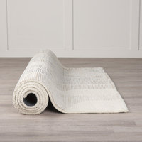 Kolt 8x10 Neutral Geometric Patterned Wool Area Rug - Contemporary ...