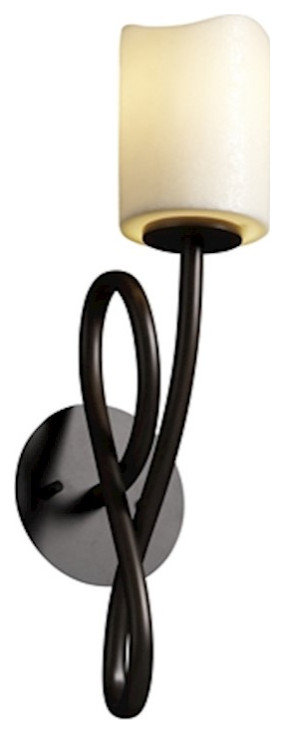 Justice Design Wall Sconce CNDL-8911-14-CREM-DBRZ - Transitional - Wall ...