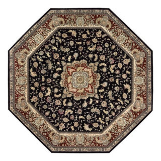 Nourison 2005 Rug, Black, 10' Octagon - Traditional - Area Rugs - by ...