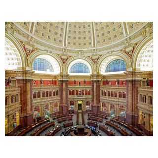 Main Reading Room Library of Congress Washington DC Print, 36" x 46 ...
