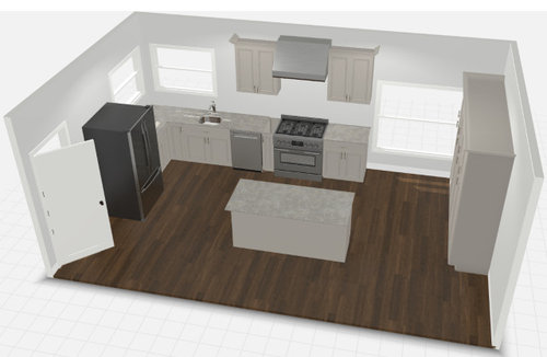 Sink on island or off-center from window?