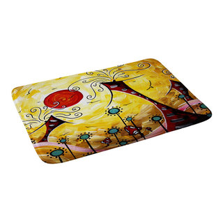 madart Inc. Good Morning Memory Foam Bath Mat, 34"x21" - Contemporary ...