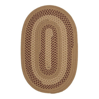 Deerfield Rug, Taupe, 3'x5' Oval, 3'x5' Oval - Contemporary - Outdoor ...