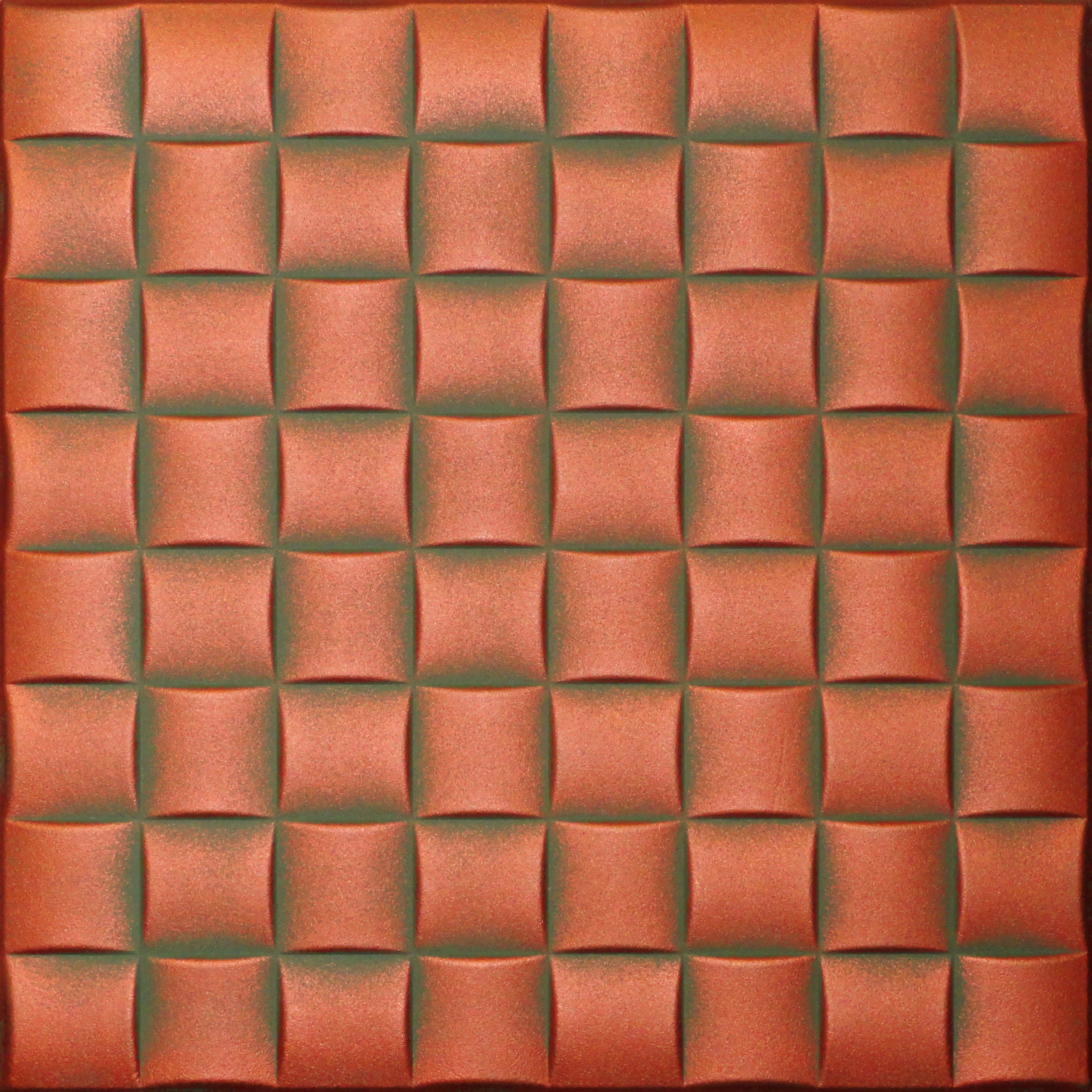 19.6"x19.6" Styrofoam Glue Up Ceiling Tiles R35, Copper Patina ...