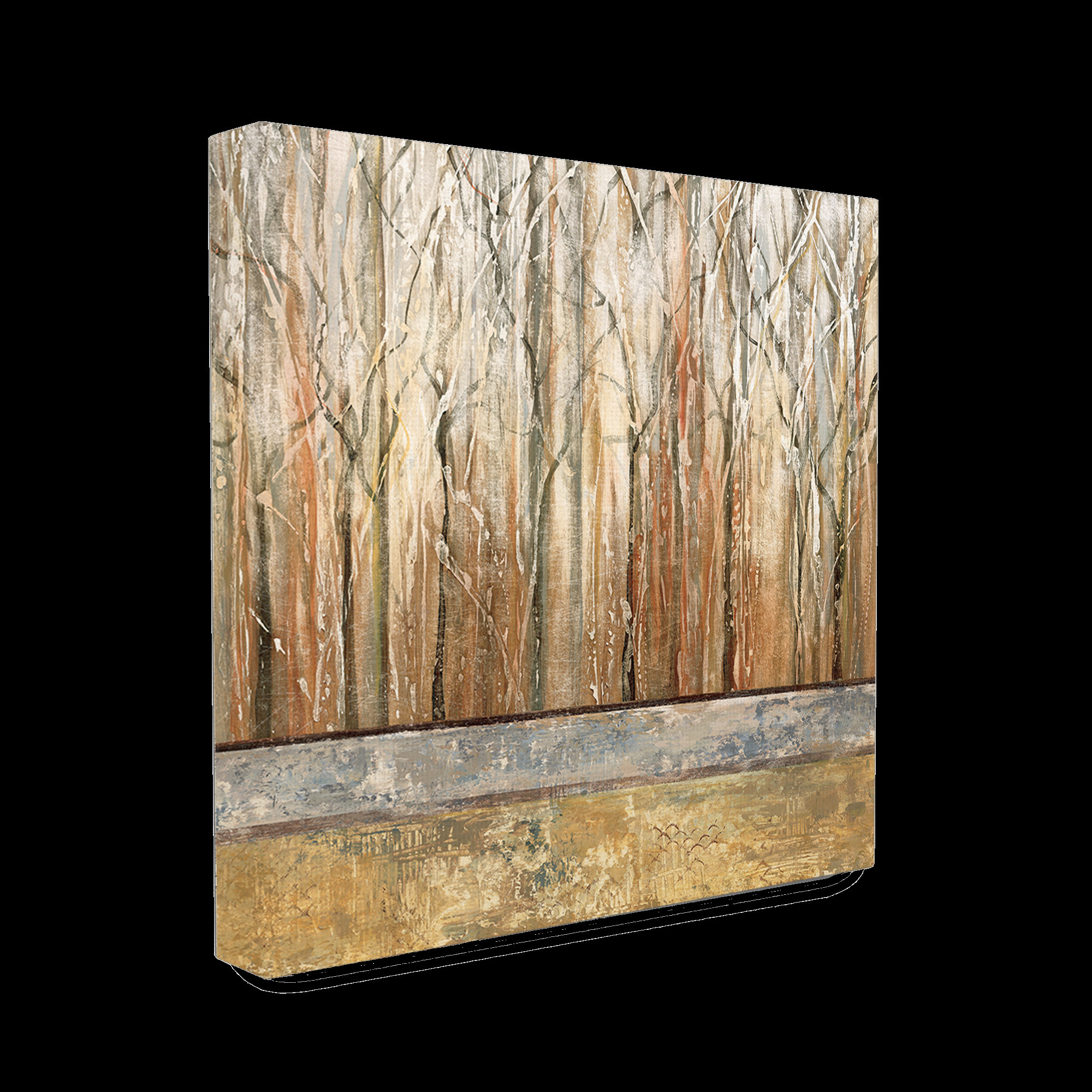 Autumn Thicket Landscape, Canvas, 17"x17" - Contemporary - Prints And ...