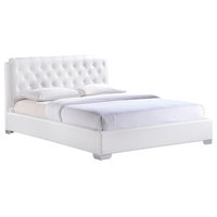 Amelia Full Vinyl Bed - Contemporary - Platform Beds - by Decor Savings ...