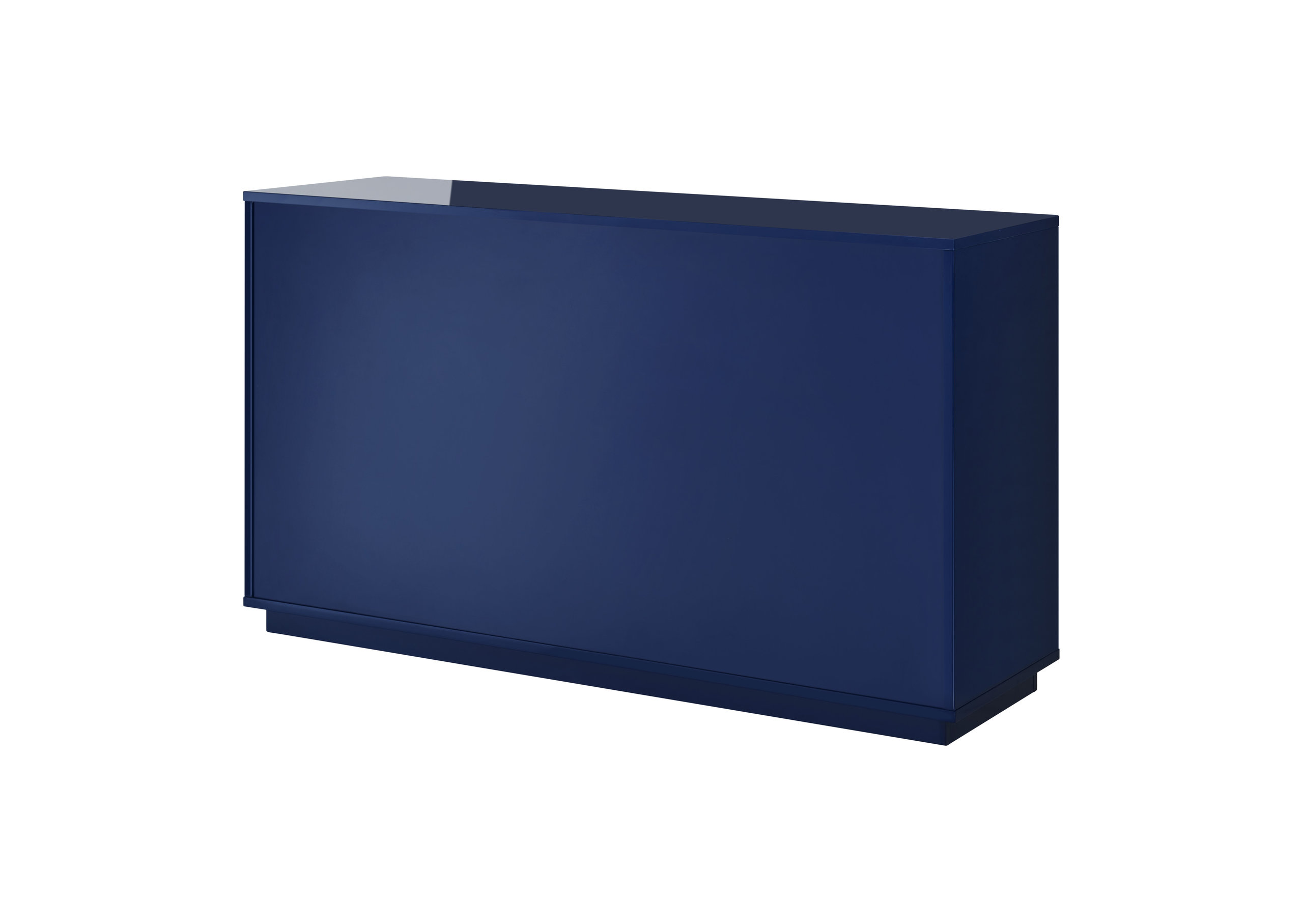 Tresero Sideboard, High Gloss Deep Blue - Contemporary - Buffets And ...