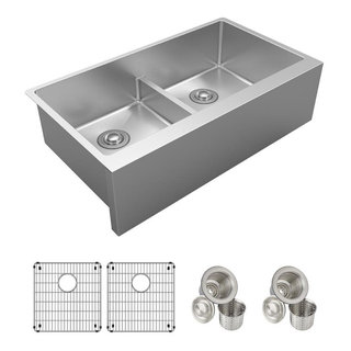 Elkay EFRUFFA3417DBG Crosstown 35-7/8" Farmhouse Double Basin ...