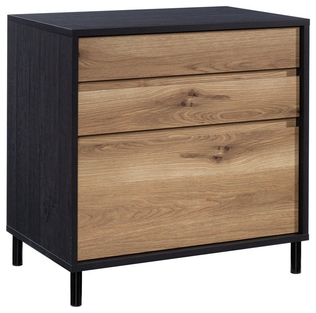 Sauder Acadia Way Engineered Wood and Metal 2-Drawer Lateral File in ...