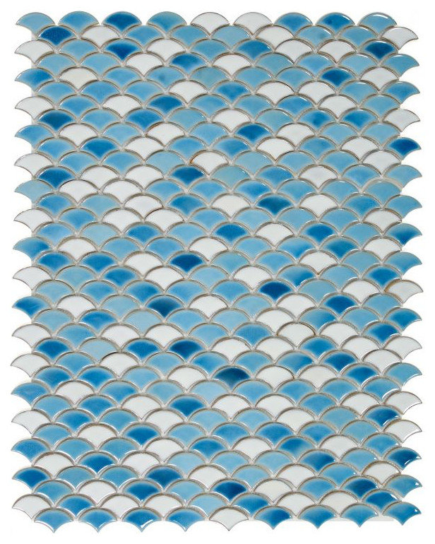 Dragon Scale Lake 9.75 x 12 - Traditional - Wall And Floor Tile - by ...