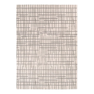 Surya NY-5213 Naya Area Rug, 3'3' x 5'3', Beige/Medium Gray ...