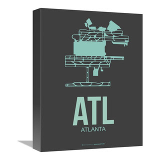 "ATL Atlanta Poster 2" Fine Art Print, 12" x 16" - Modern - Prints And ...