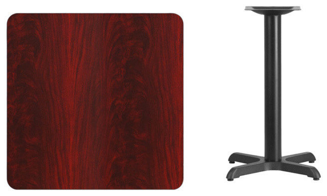 Square Mahogany Table Top XU-MAHTB-3030-T2222-GG - Transitional ...