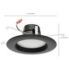 Satco Lighting 9W LED Downlight Retrofit 5"-6" CCT Selectable, Black ...