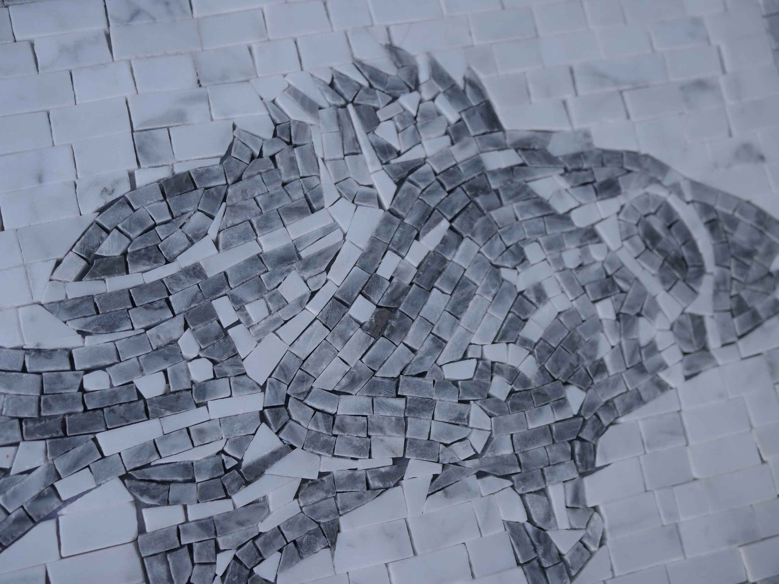 Gurnard Perch Fish Mosaic Art, 24" x 18" - Beach Style - Tile Murals ...