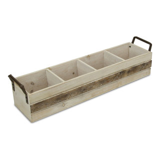 Wooden Storage Caddy - Brown - Farmhouse - Storage Bins And Boxes - by ...