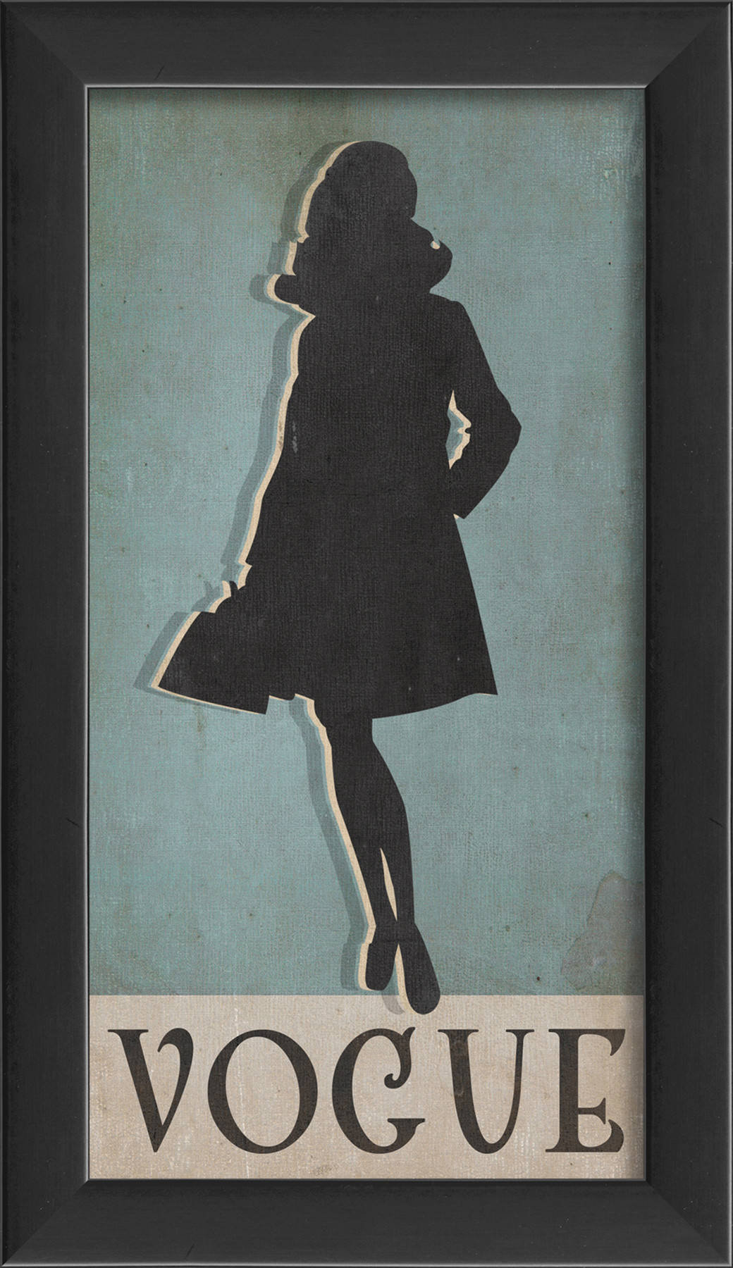 Vogue Silhouette Print, Small - Contemporary - Prints And Posters - by ...