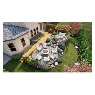Full Service Backyard Landscape Design - Contemporary - Patio - Austin ...