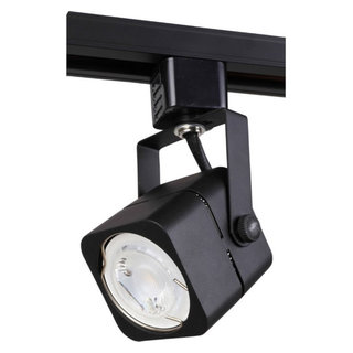 Elitco Lighting Adjustable Metal GU10 Track Head Light in Matte Black ...