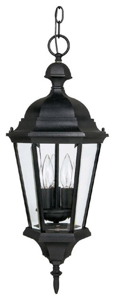 Capital Lighting Carriage House 3 Lamp Outdoor Hanging Light 9724BK ...