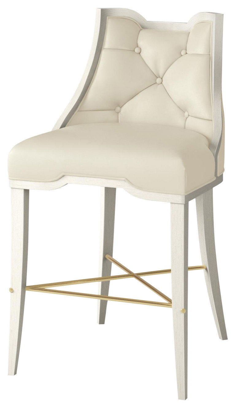 Logan Bar Stool, 20"L x 23.25"W x 38"H - Transitional - Bar Stools And ...