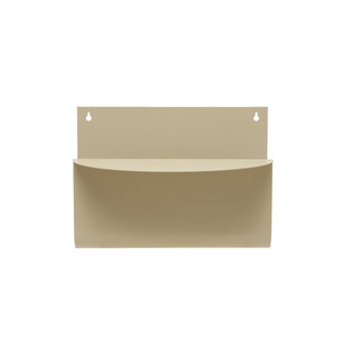 Decorative Hanging Metal Wall Magazine Shelf, Cream - Transitional ...