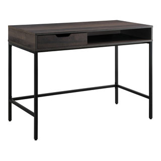 Contempo 40" Desk With Drawer and Shelf - Industrial - Desks And ...