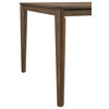 Contemporary Dining Table, Clipped Corner Design With Rectangular Top, Walnut - Transitional ...