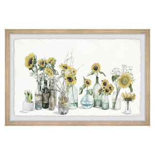"Flowers in Spring" Framed Painting Print, 36x24 - Farmhouse - Prints ...