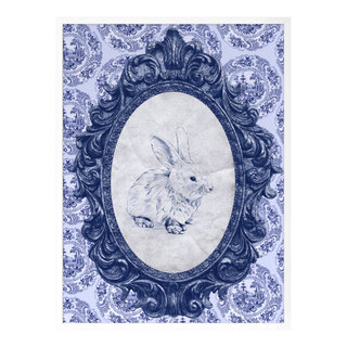 Toile Bunny Fine Art Print, 36"x27" - Traditional - Fine Art Prints ...