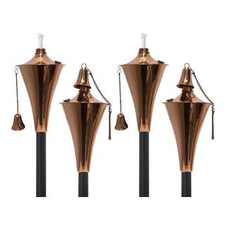 Oahu Tiki Style Torch With Pole and Snuffer - Traditional - Outdoor ...