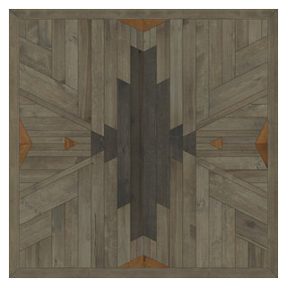 Norwegian Native, Power to Heal 60x60 Vintage Vinyl Floorcloth, Gray ...