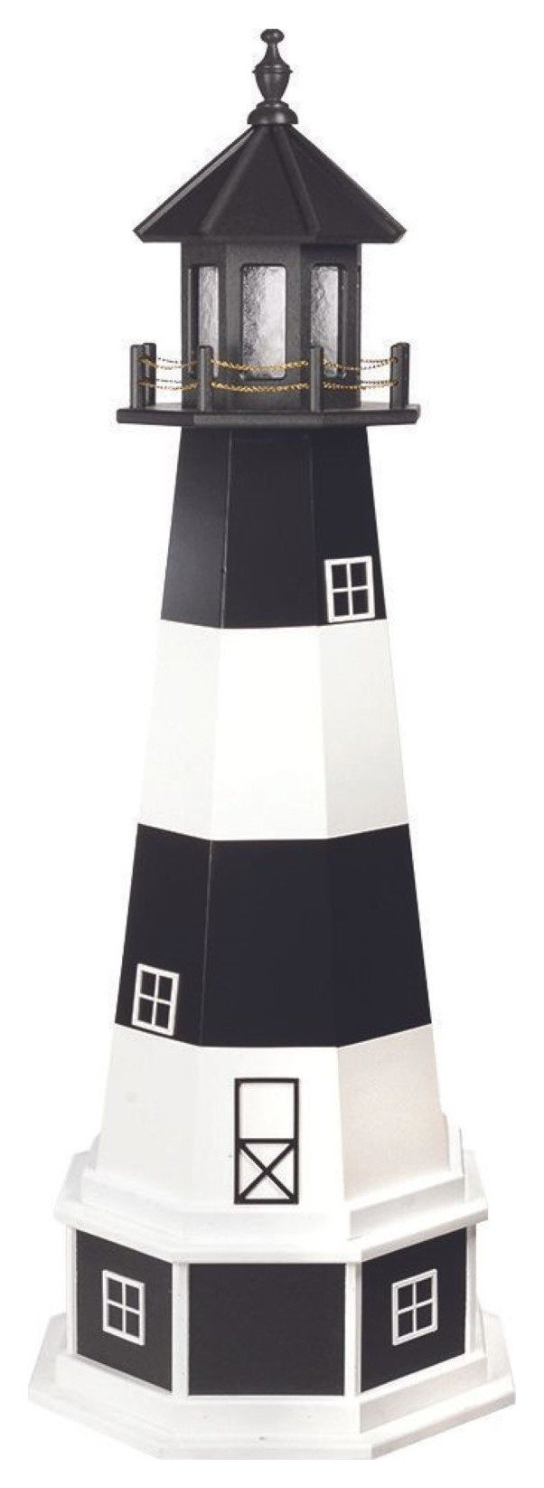 Bodie Island Hybrid Lighthouse, 3 Foot - Beach Style - Garden Statues ...